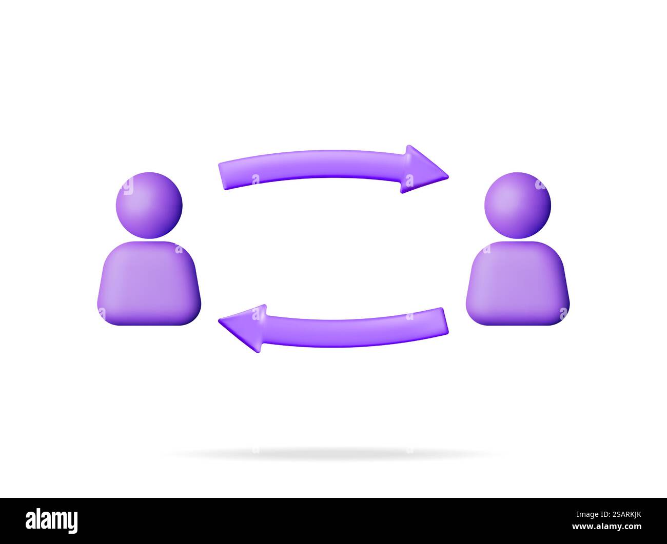 3D User Sync or Switch Symbol Isolated. Render User Exchange ...
