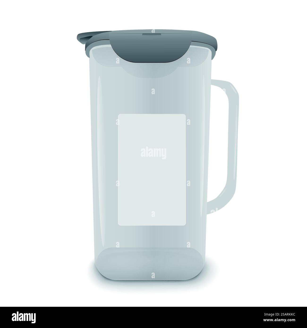 water container with blank label isolated on white background. water ...