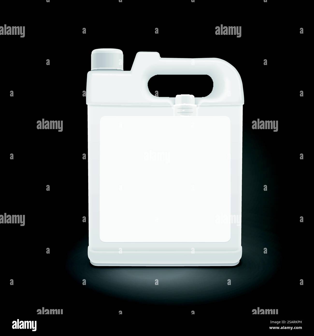 machine oil canister isolated on black background. 3D illustration ...