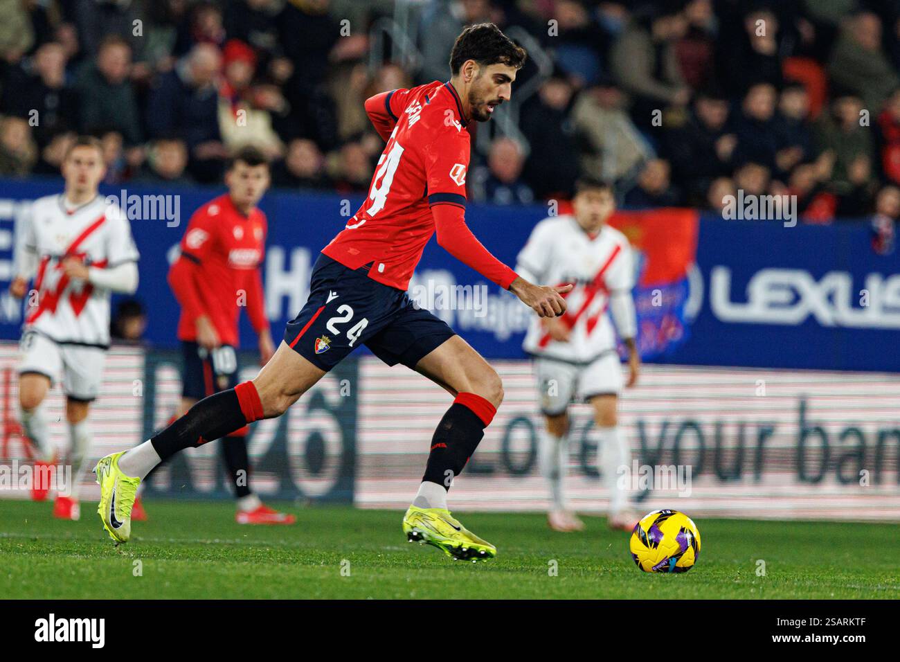 Pamplona, Spain. 19th Jan, 2025. Alejandro Catena (CA Osasuna) seen in ...