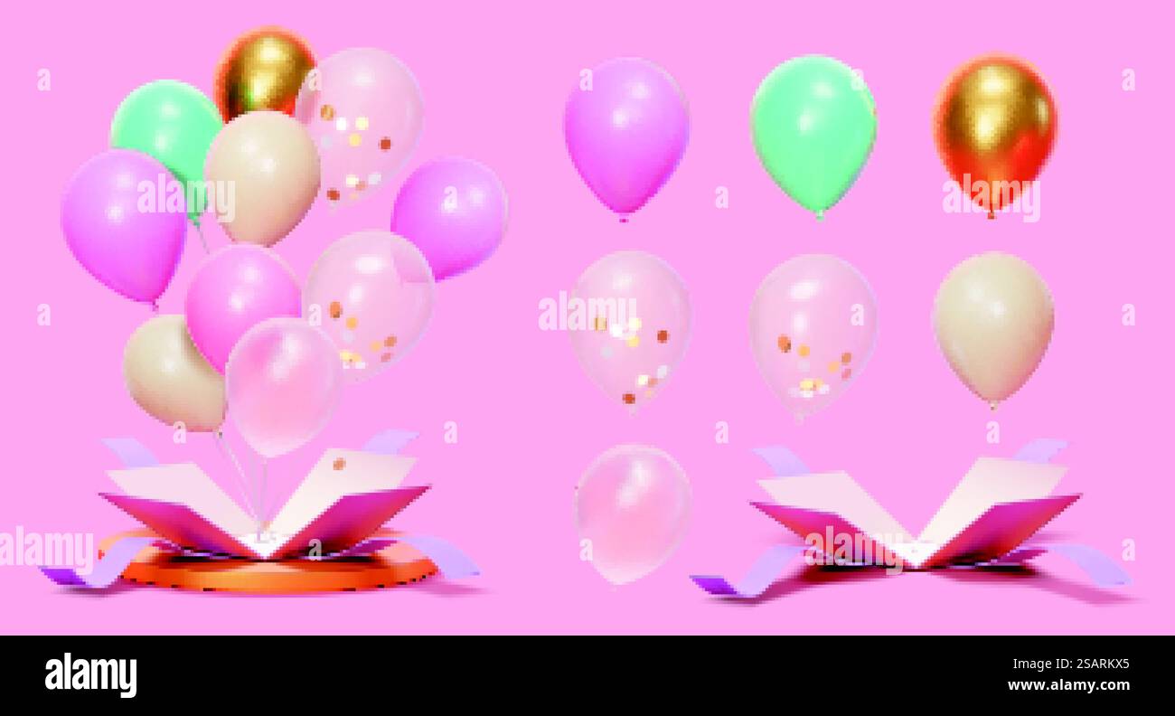 Present surprise box set Stock Vector Images - Alamy