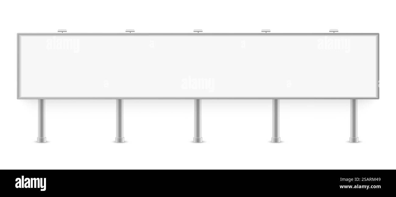 Blank billboard mockup for your advertisement and design. Vector ...