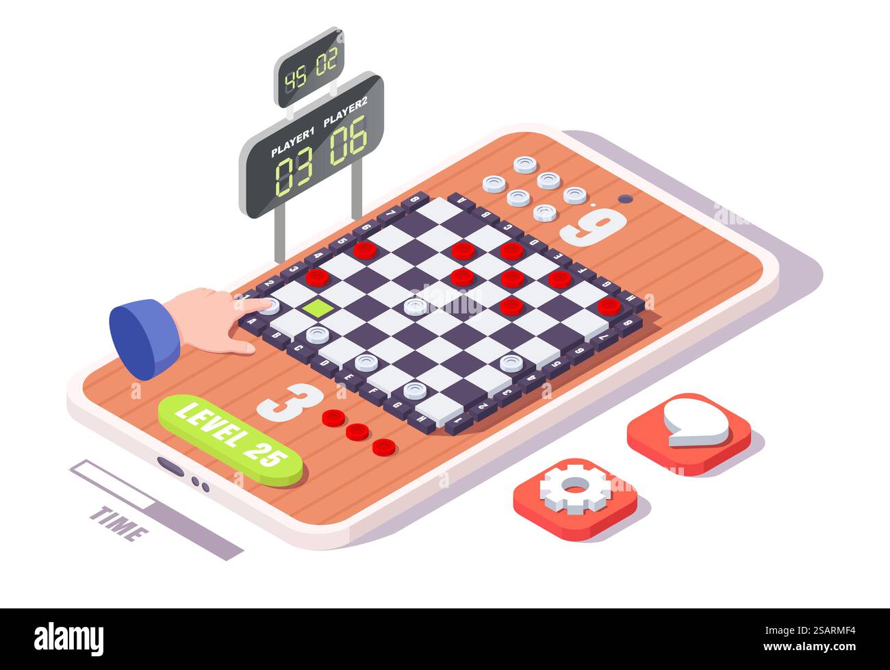 Checkerboard video Stock Vector Images - Alamy