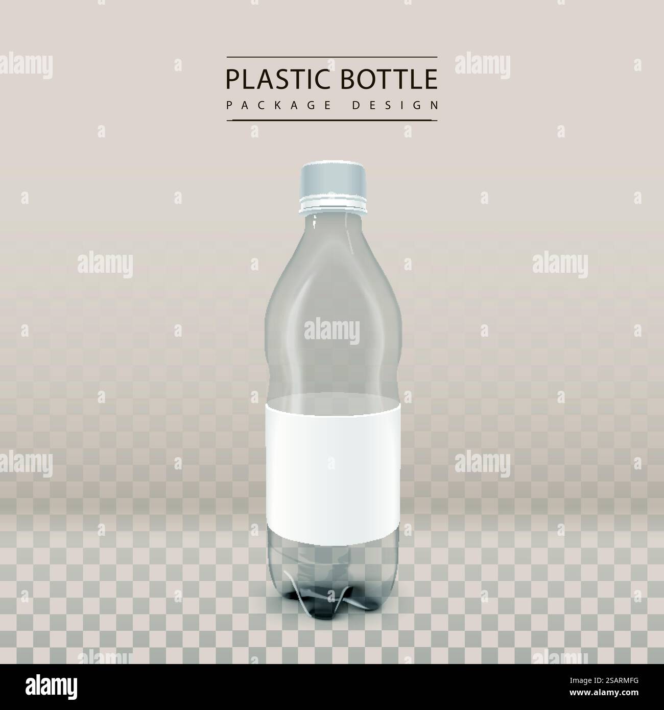 Empty water plastic bottle Stock Vector Images - Alamy