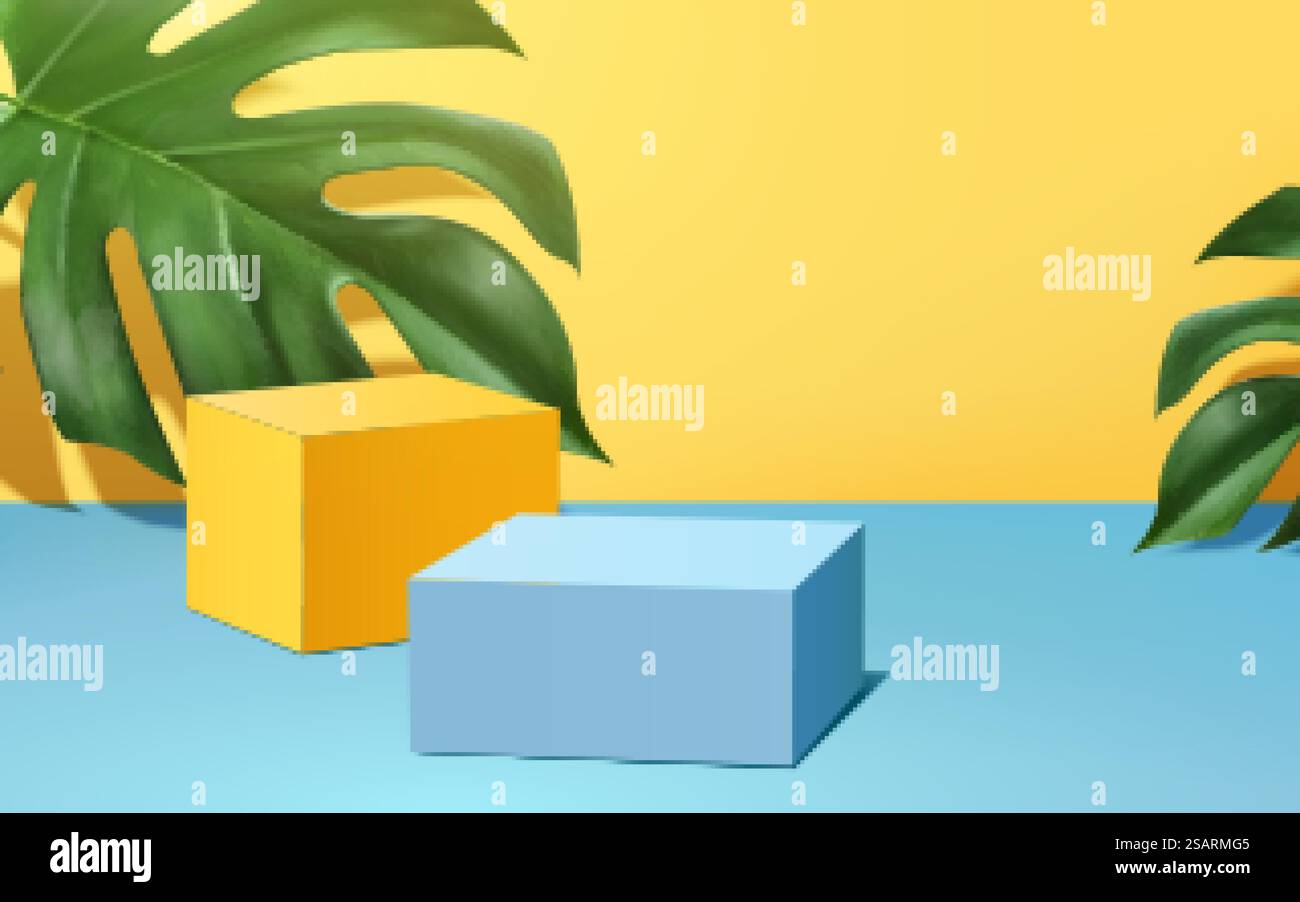 Tropical theme advertising template Stock Vector Image & Art - Alamy