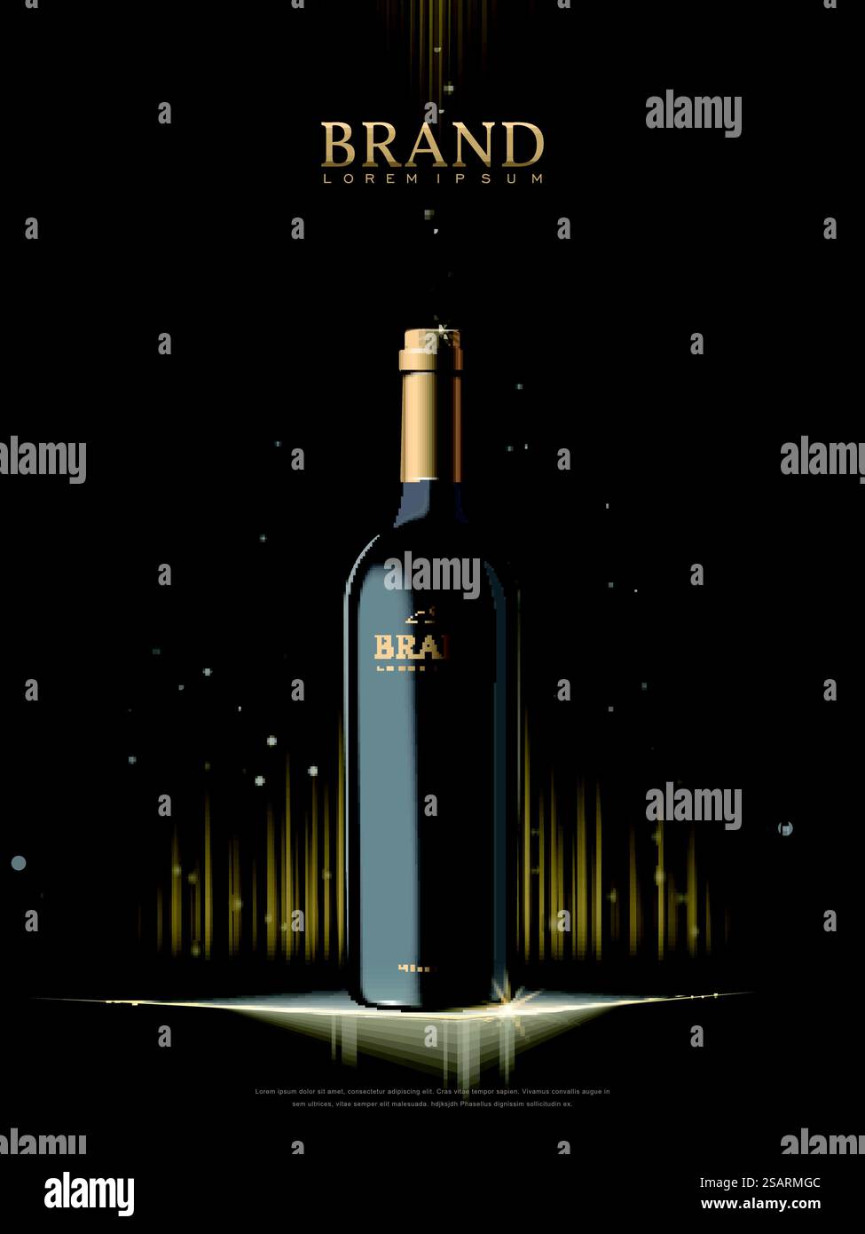 Luxury champagne poster Stock Vector Image & Art - Alamy