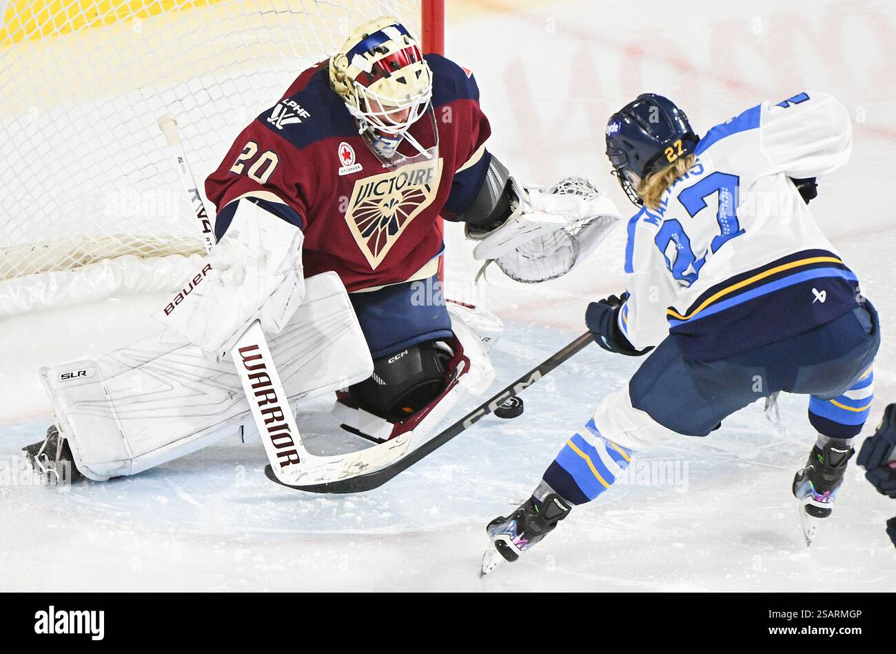 Laval, Canada. 30th Jan, 2025. Toronto Sceptres' Emma Maltais (27 ...