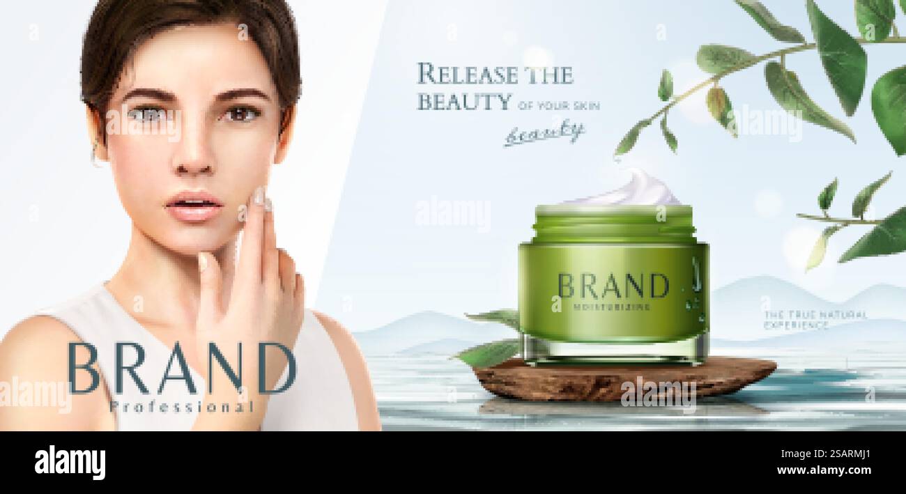 Moisturizing cream cosmetic ads hi-res stock photography and images - Alamy