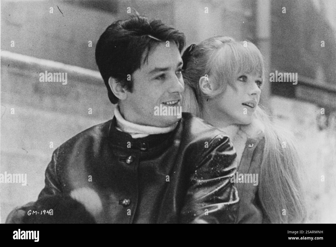 Girl on a motorcycle 1968 alain delon hi-res stock photography and ...