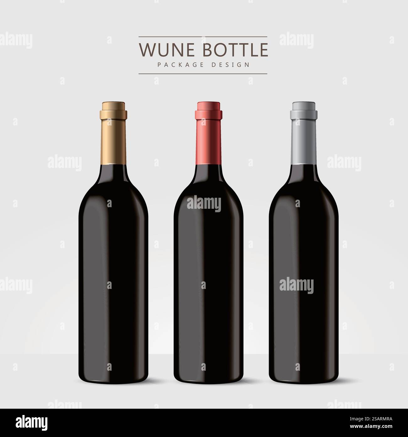 Luxury champagne bottle design Stock Vector Image & Art - Alamy