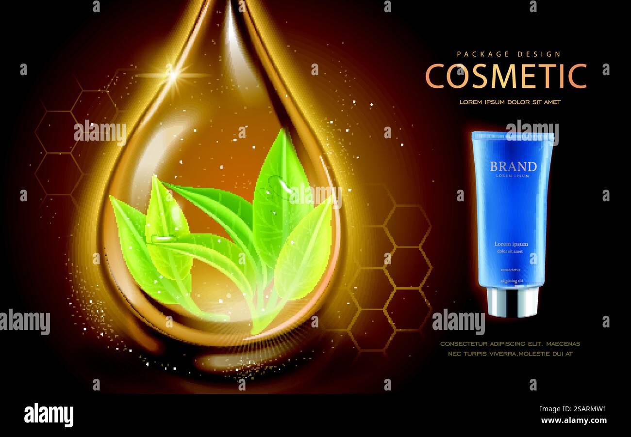 Cosmetic ads template Stock Vector Image & Art - Alamy