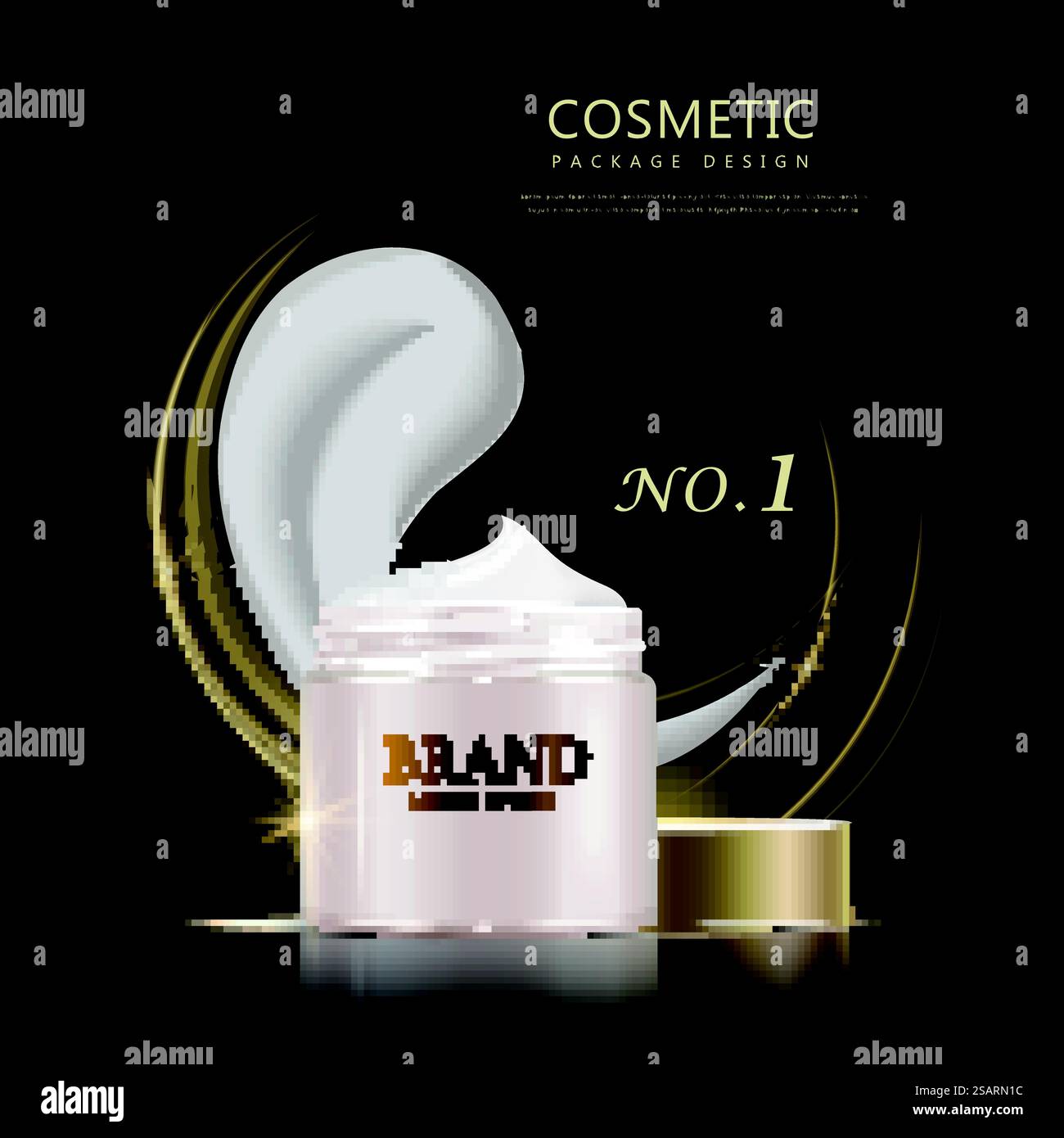 Cream canister poster design Stock Vector Image & Art - Alamy