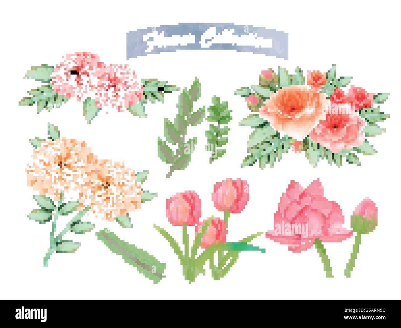 Elegant watercolor backdrop Cut Out Stock Images & Pictures - Alamy