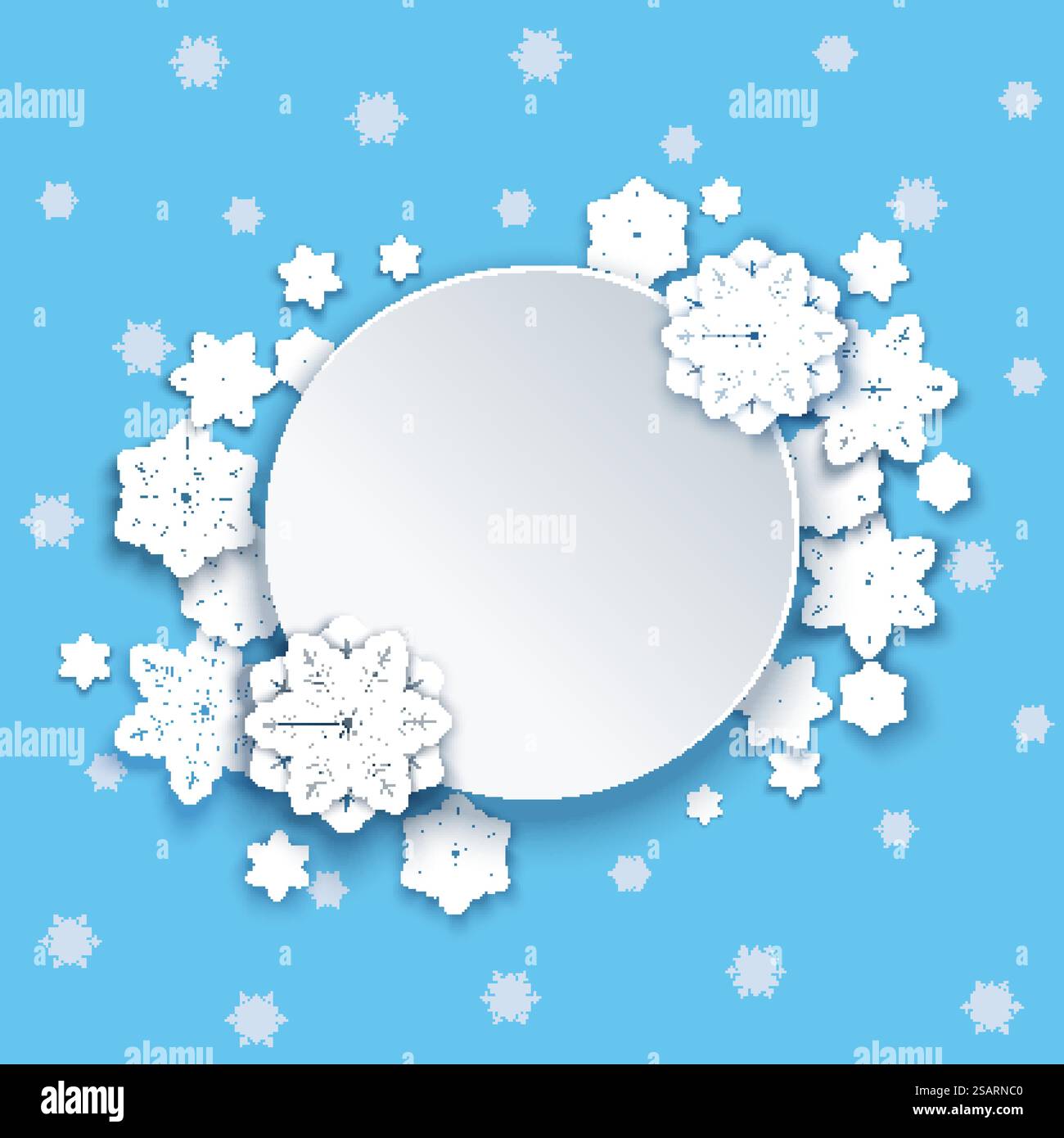 Merry Christmas Happy New Year vector poster design template ...