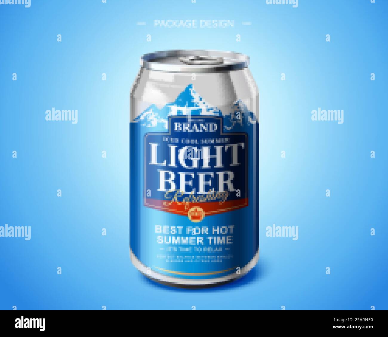 Can blue light on Stock Vector Images - Alamy