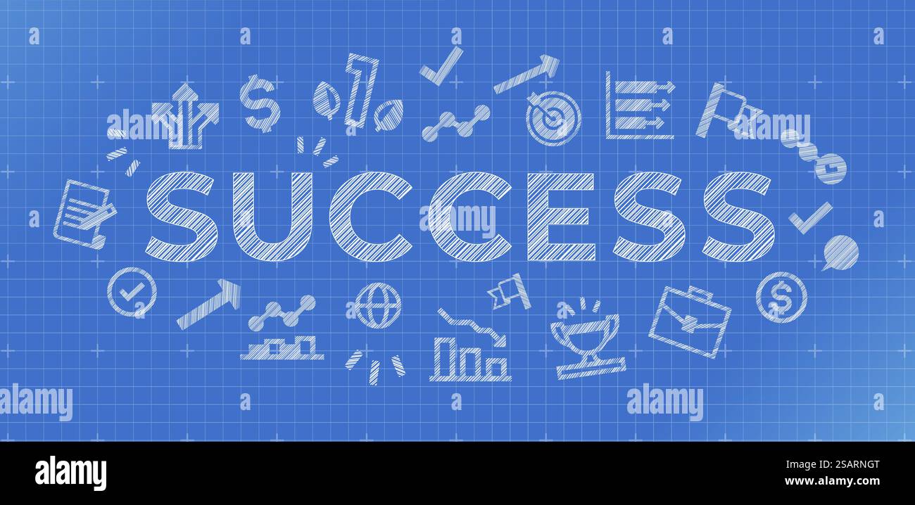 Success blueprint successful business plan components scheme hi-res ...