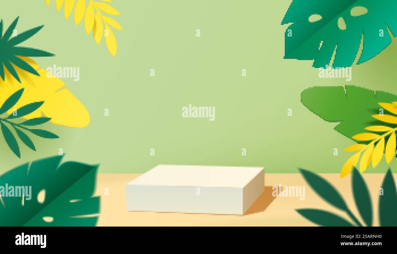 Tropical theme advertising template Stock Vector Image & Art - Alamy