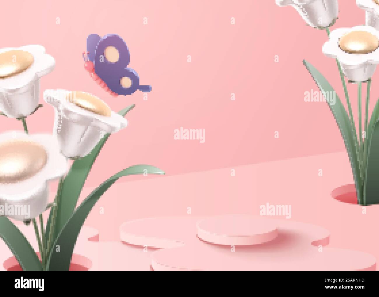 Spring background with daisies Stock Vector Image & Art - Alamy