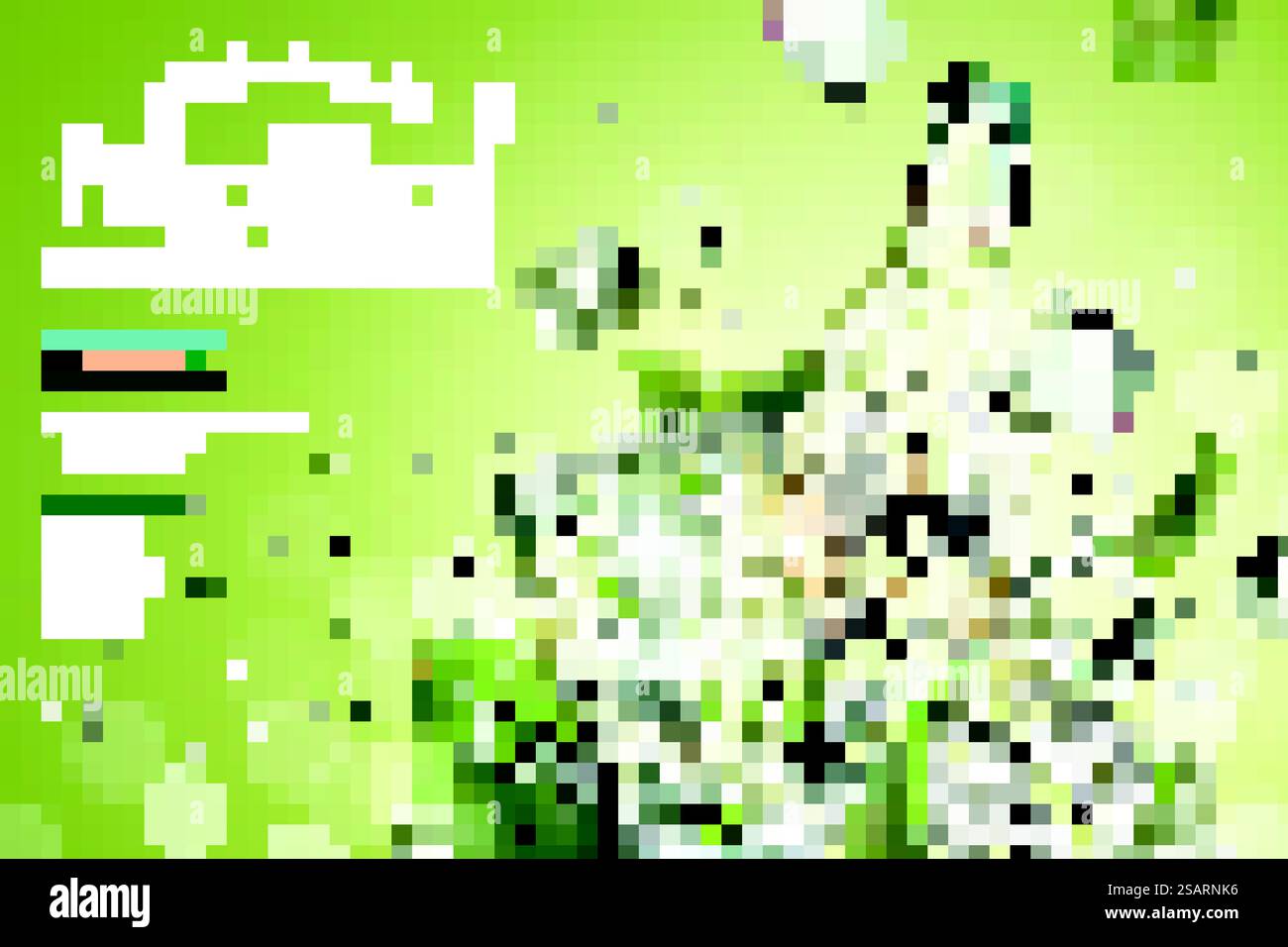 Lemon on ice cubes Stock Vector Images - Alamy