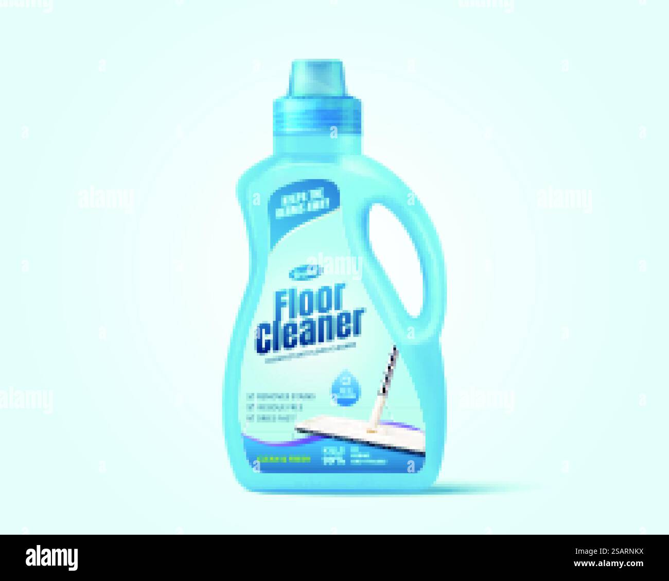 Realistic bottle package mock up for floor cleaner branding hi-res ...