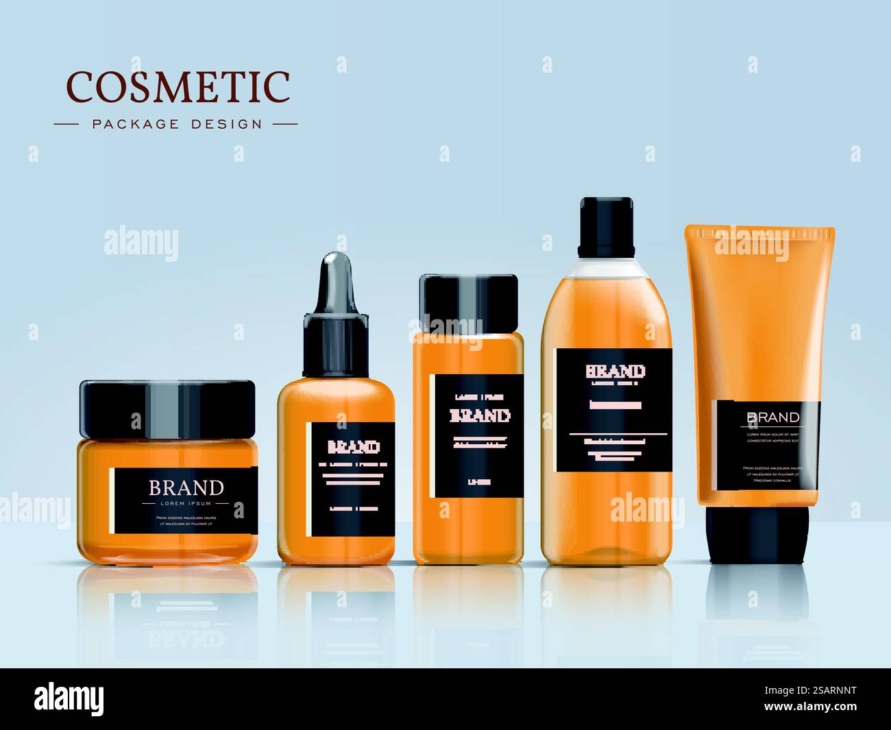 Cosmetic package template design Stock Vector Image & Art - Alamy