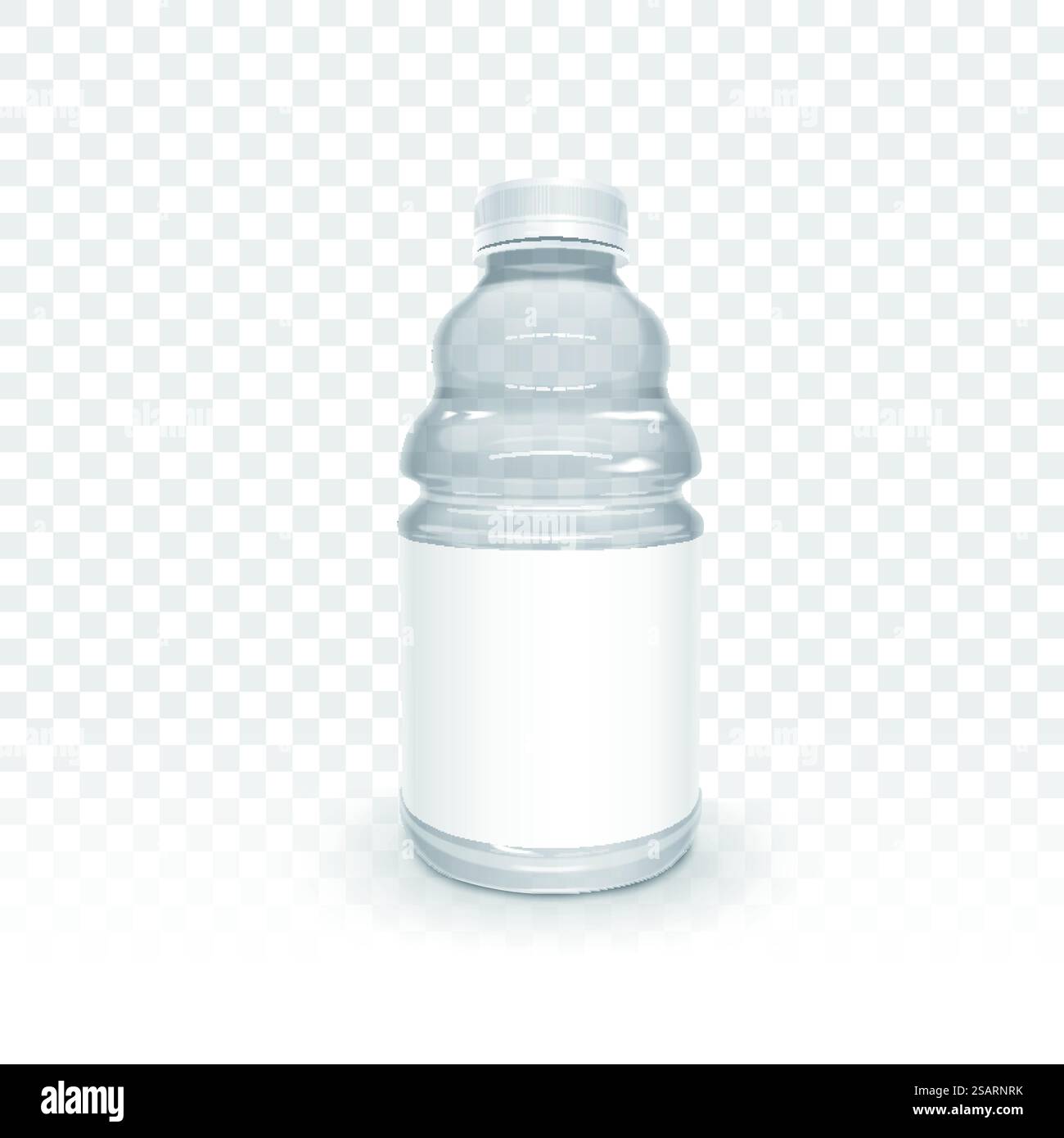 Empty transparent plastic bottle Stock Vector Images - Alamy