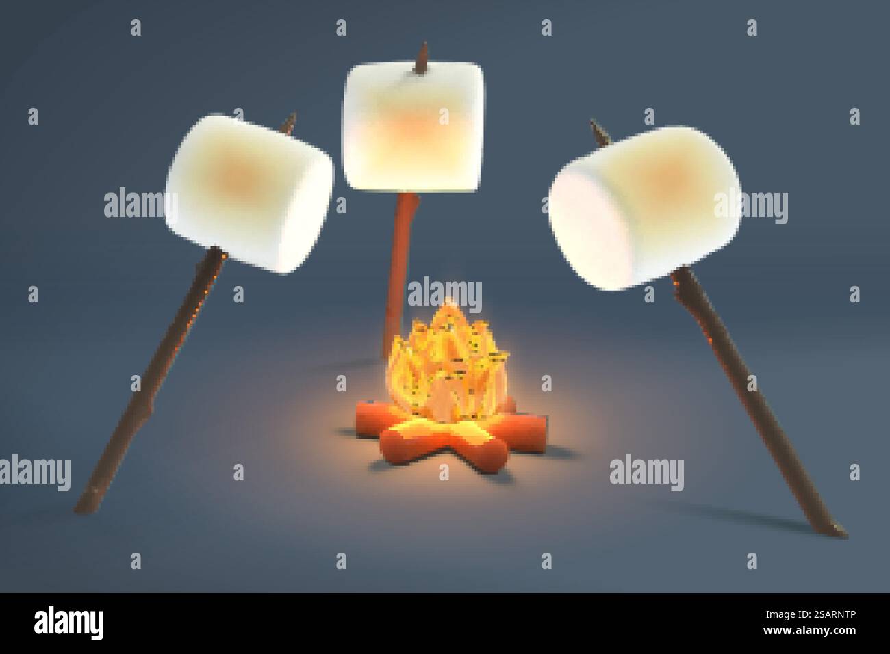 Marshmallows fire Stock Vector Images - Alamy