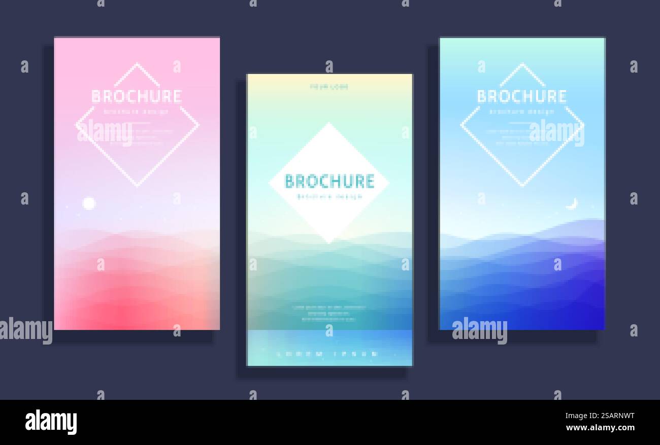 Abstract wallpaper set Stock Vector Images - Alamy