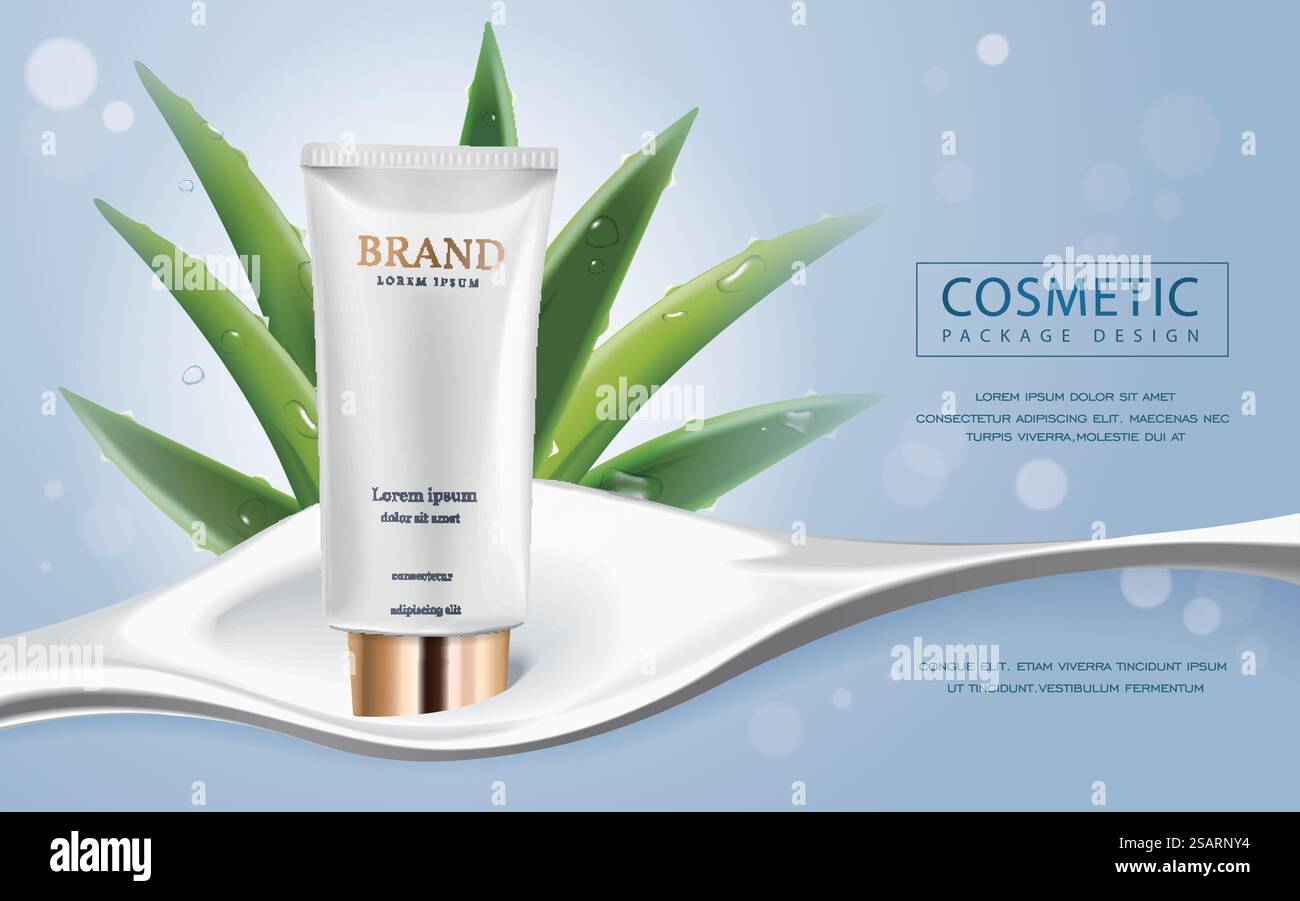 Cosmetic ads template Stock Vector Image & Art - Alamy