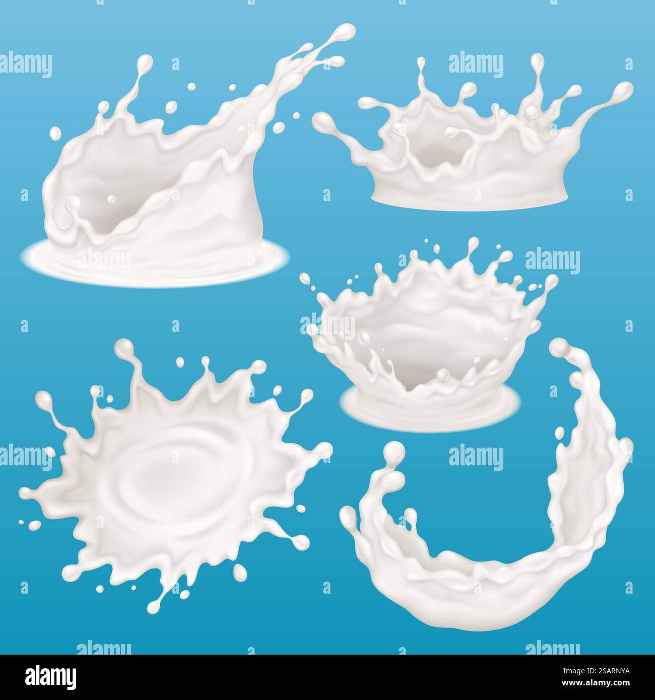 Realistic milk splash, liquid dairy splatter. Dairy natural products ...