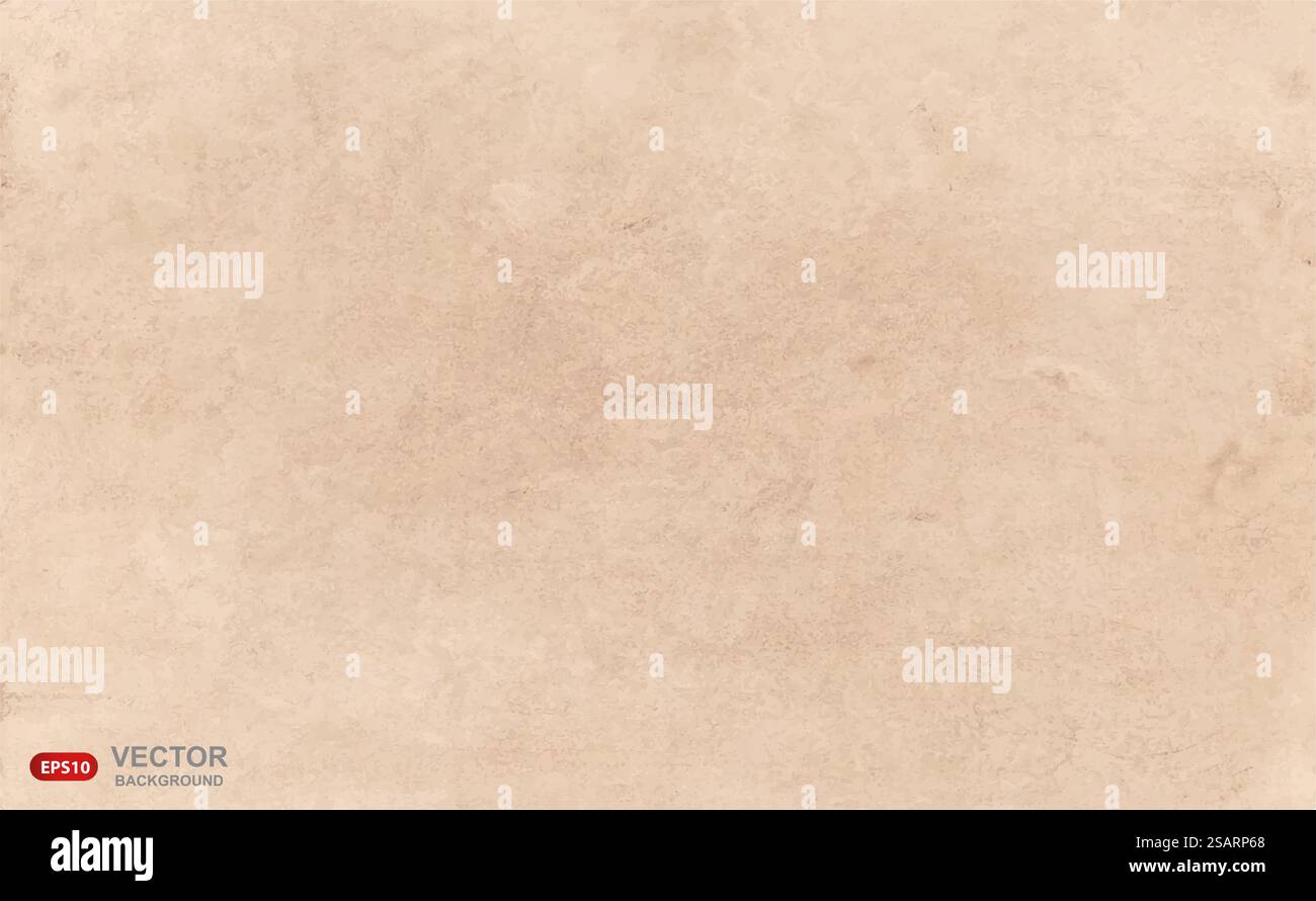 Old paper vector texture. Realistic grungy beige abstract background. Brown cardboard stained ...