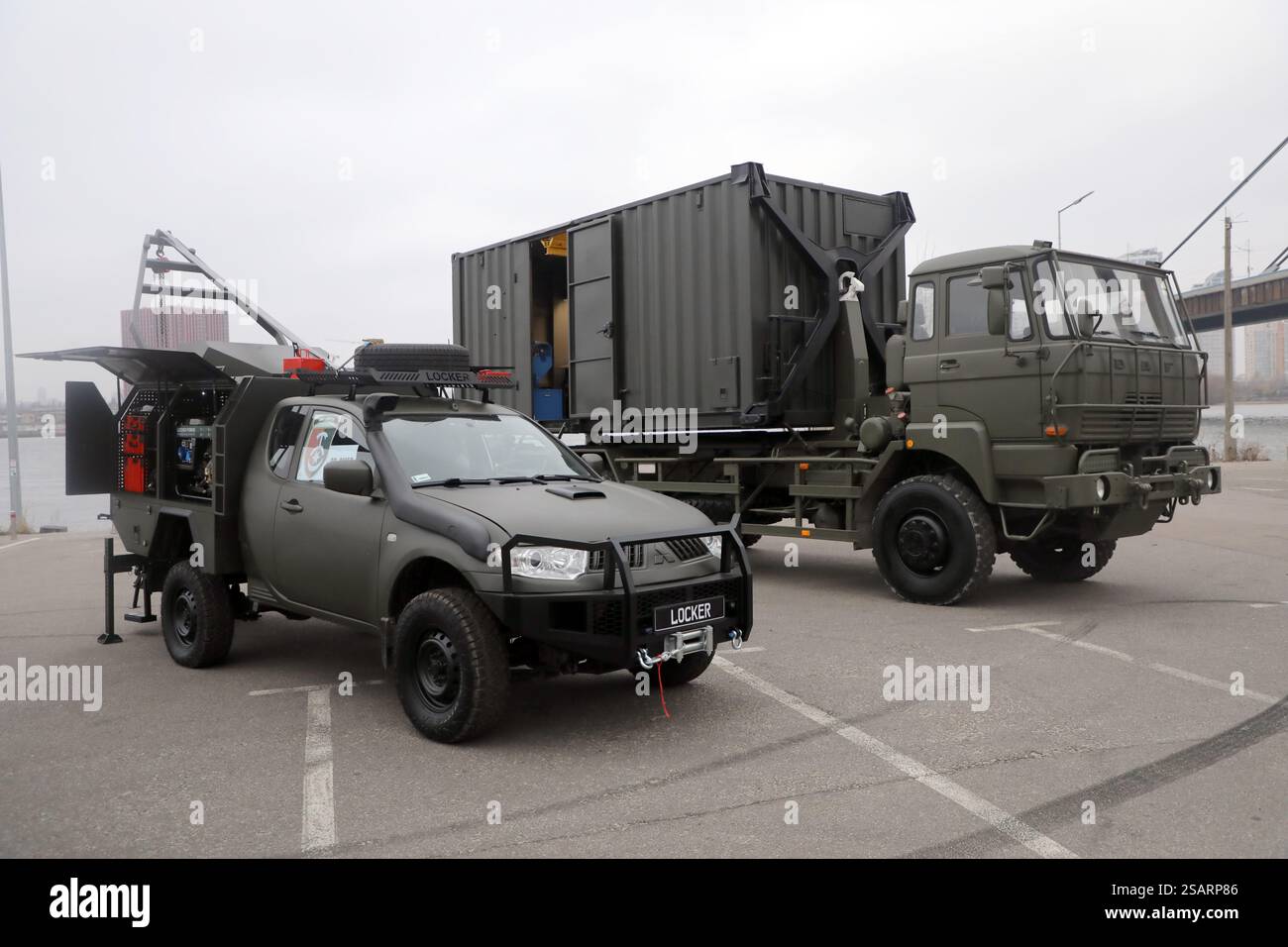 KYIV, UKRAINE - JANUARY 29, 2025 - Ukrainian-made mobile maintenance ...