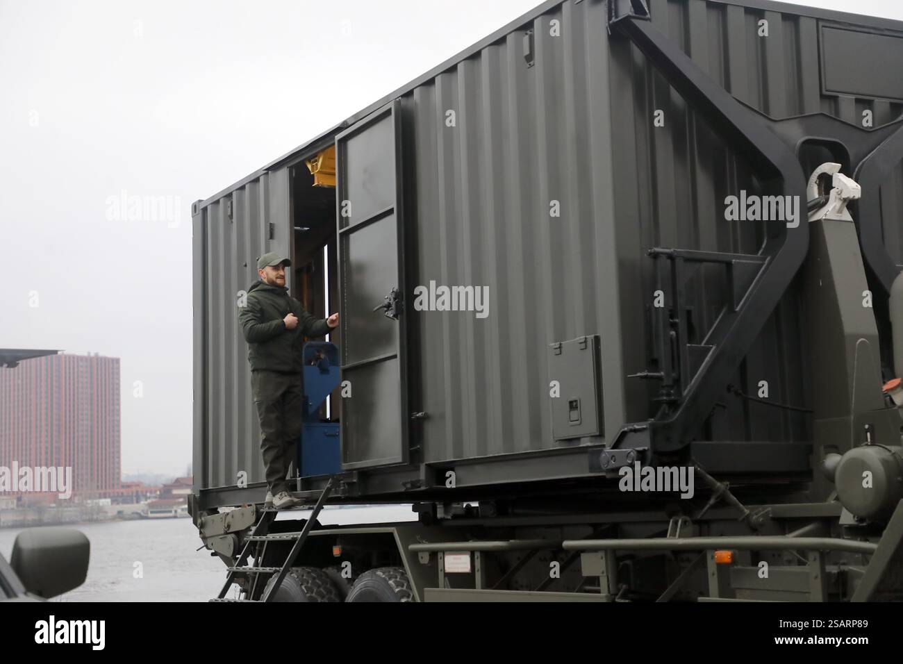KYIV, UKRAINE - JANUARY 29, 2025 - Representative of the LOCKER design ...