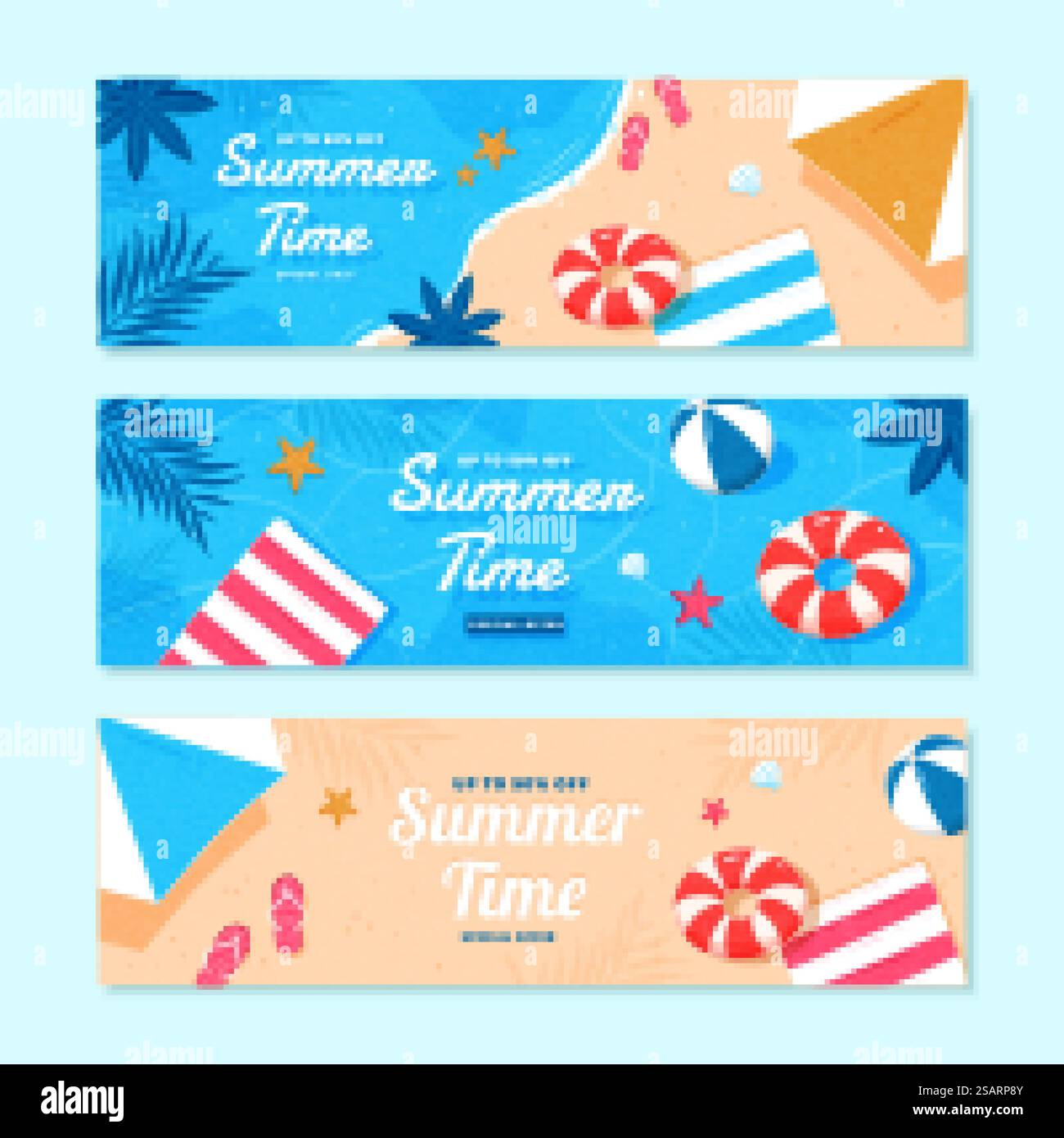 Summer sale template banner hi-res stock photography and images - Alamy