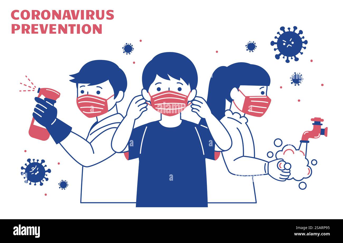 COVID-19 precaution design Stock Vector Image & Art - Alamy