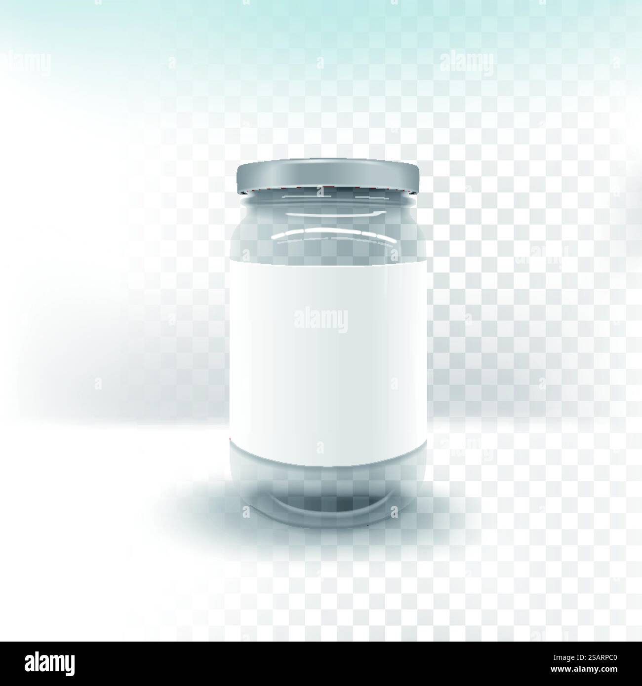 empty glass jar isolated on transparent background. empty glass jar ...