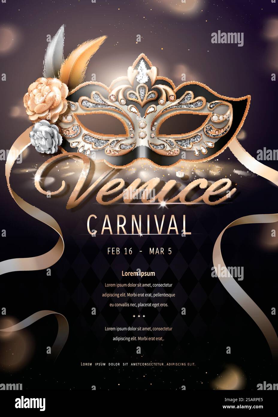 Venice carnival poster Stock Vector Image & Art - Alamy