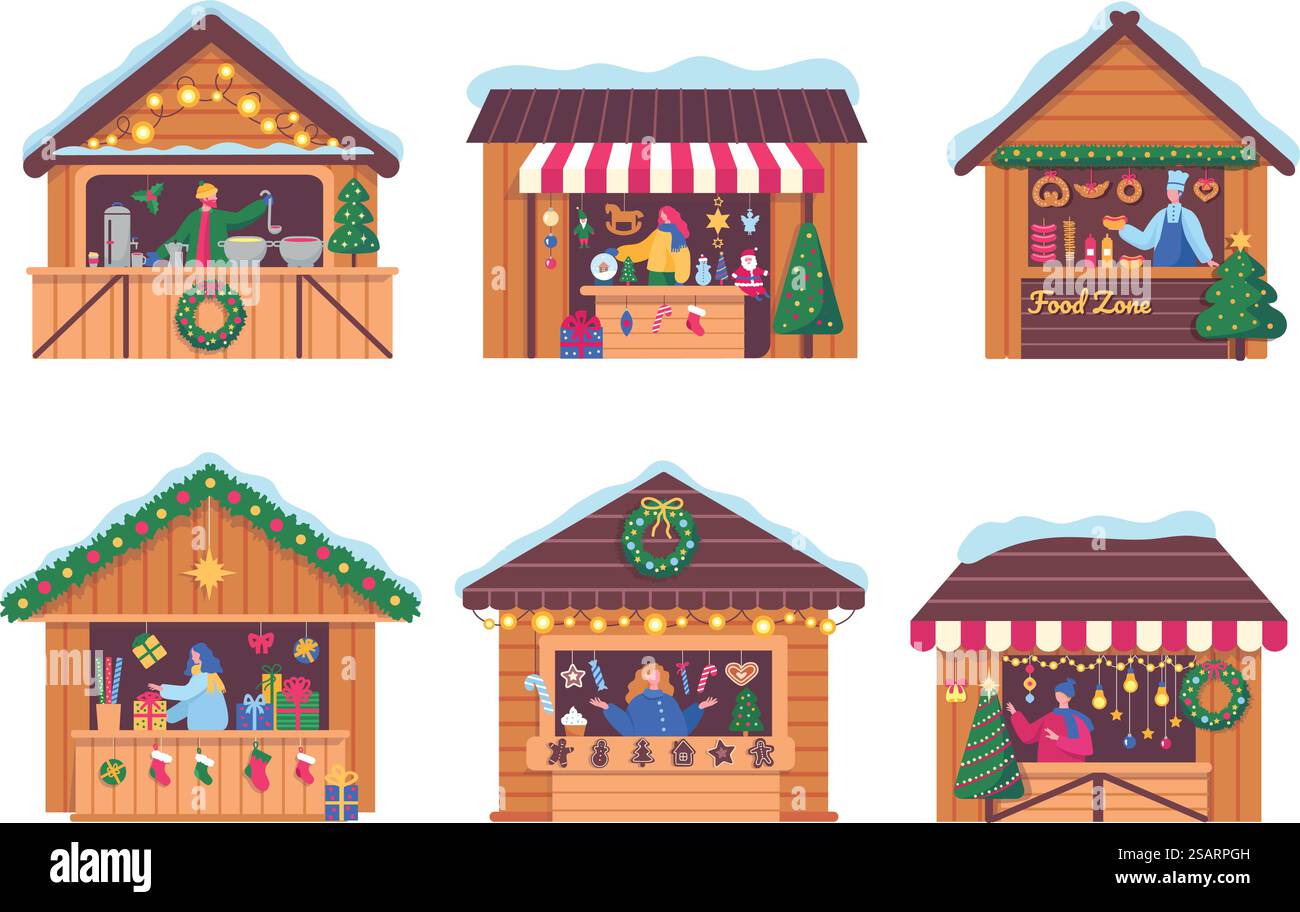 Gift shop stall Stock Vector Images - Alamy
