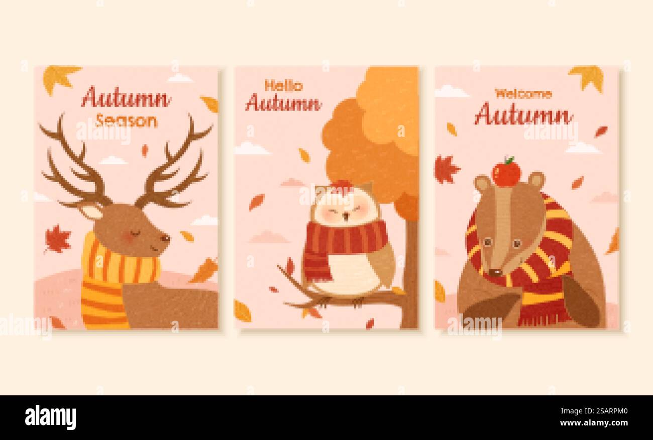 Autumn forest cover design Stock Vector Image & Art - Alamy