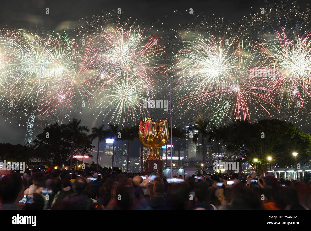 Beijing, China. 30th Jan, 2025. Fireworks illuminate the sky over ...