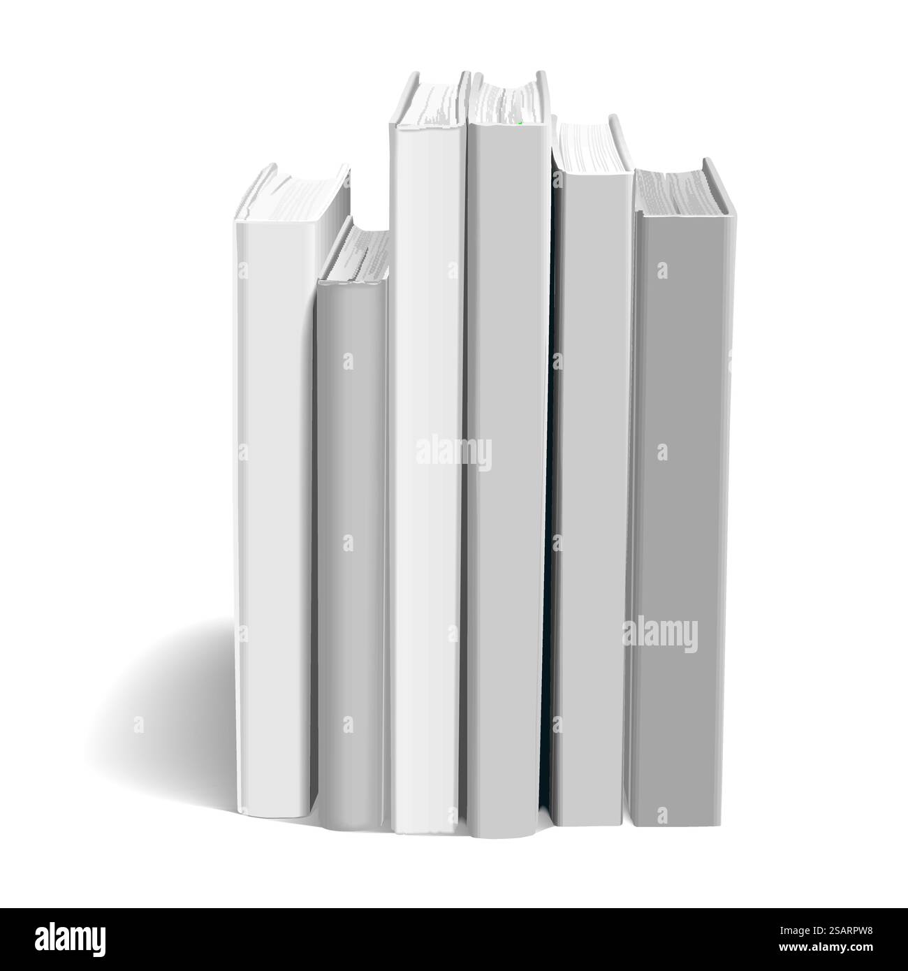 hardcover blank books isolated on white background. blank books Stock ...