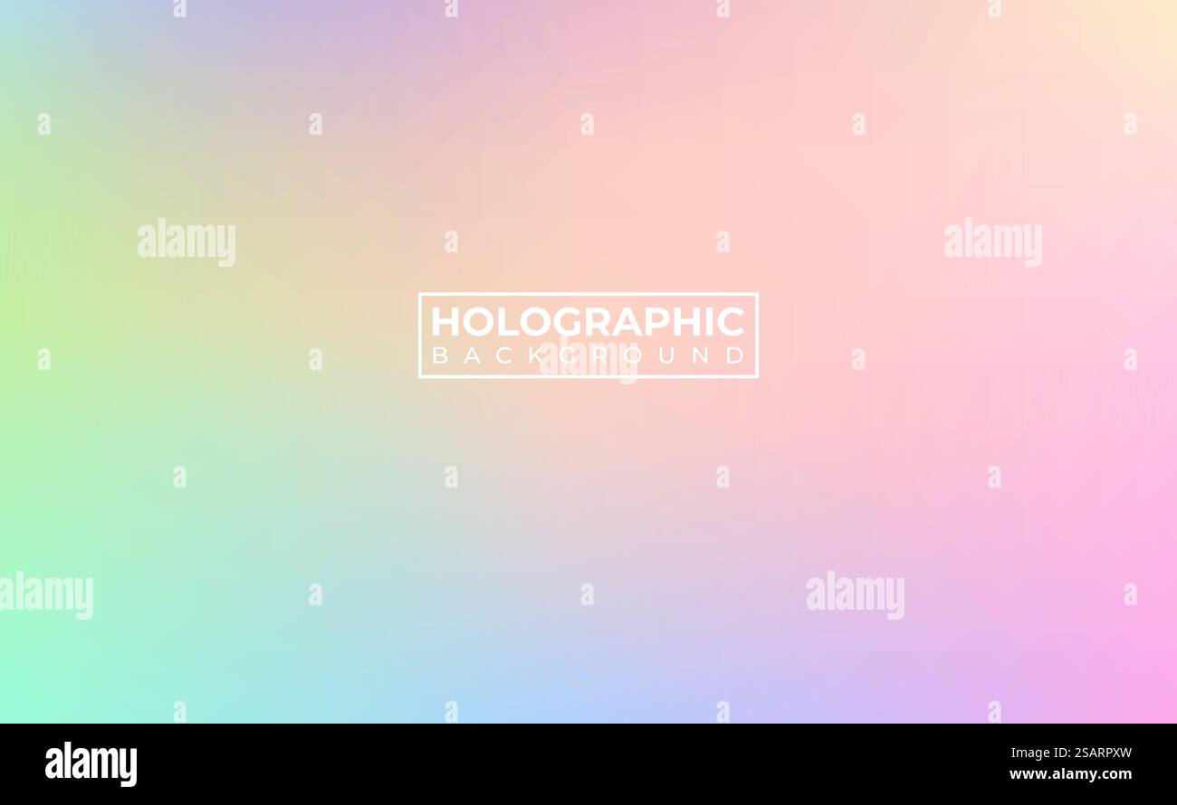 Colorful holographic gradient vector abstract background. Hologram soft ...