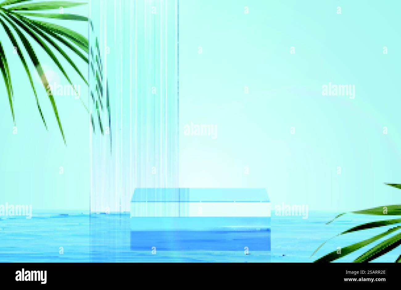 Glass transparent podium in Stock Vector Images - Alamy