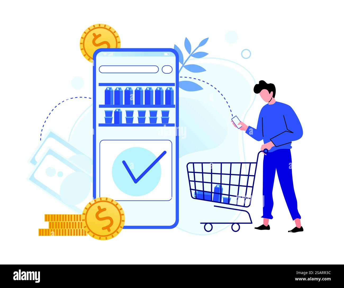 Food products order online Stock Vector Images - Alamy