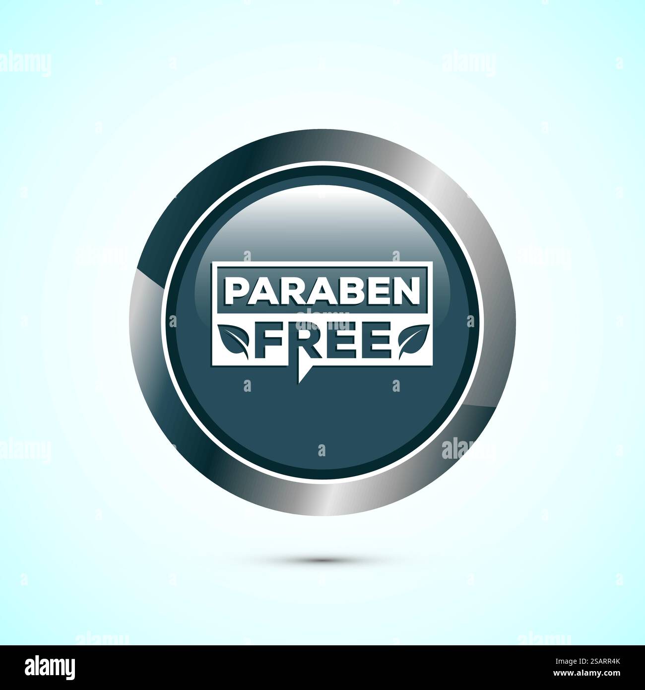 Paraben free icon, suitable for product label. button design Stock ...