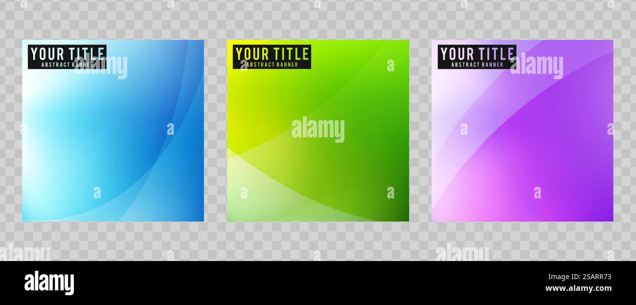 Abstract background set. Vector bright colorful cover collection. Pop ...