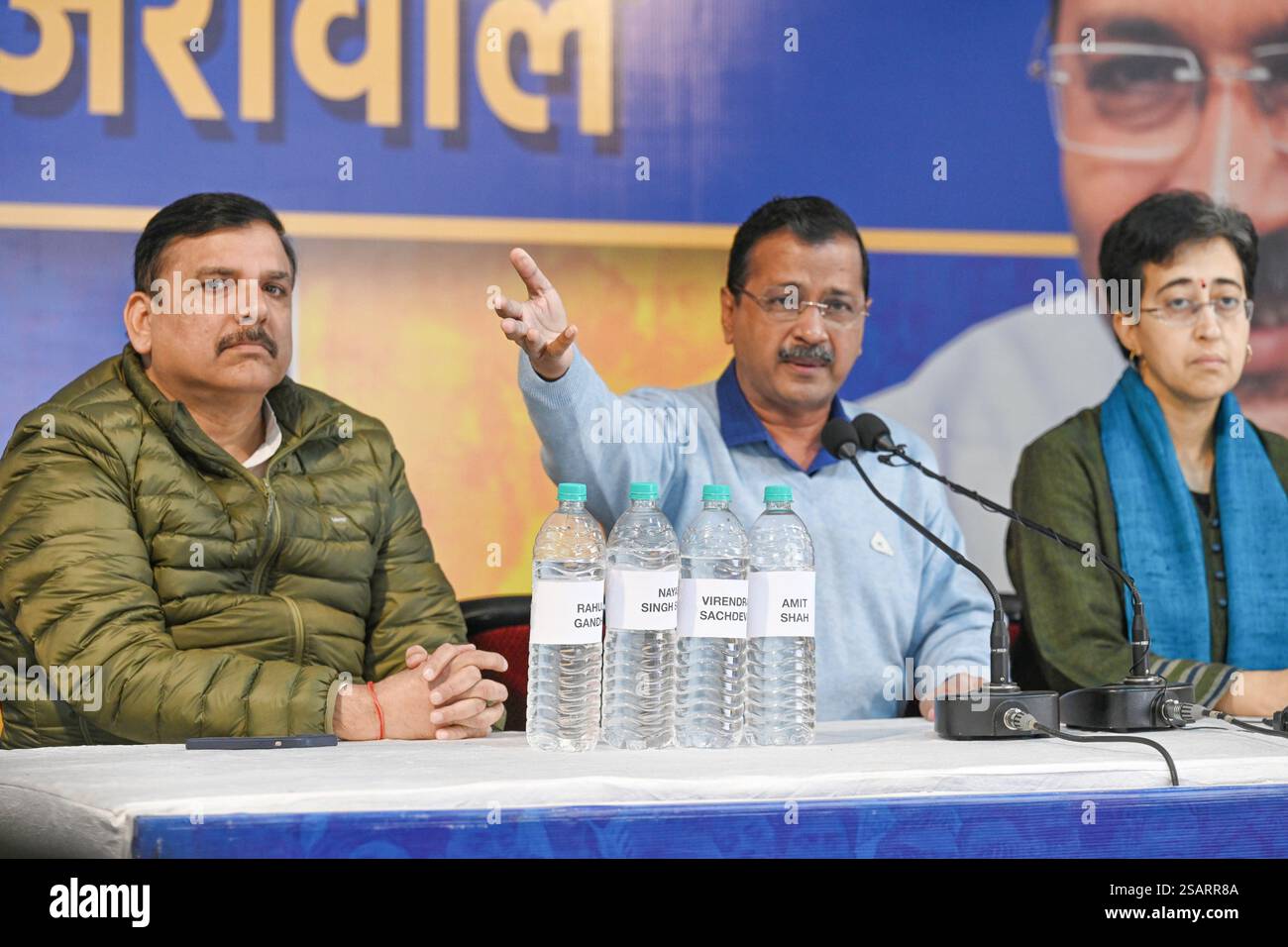 NEW DELHI, INDIA - JANUARY 30: Aam Aadmi Party National Convenor Arvind ...