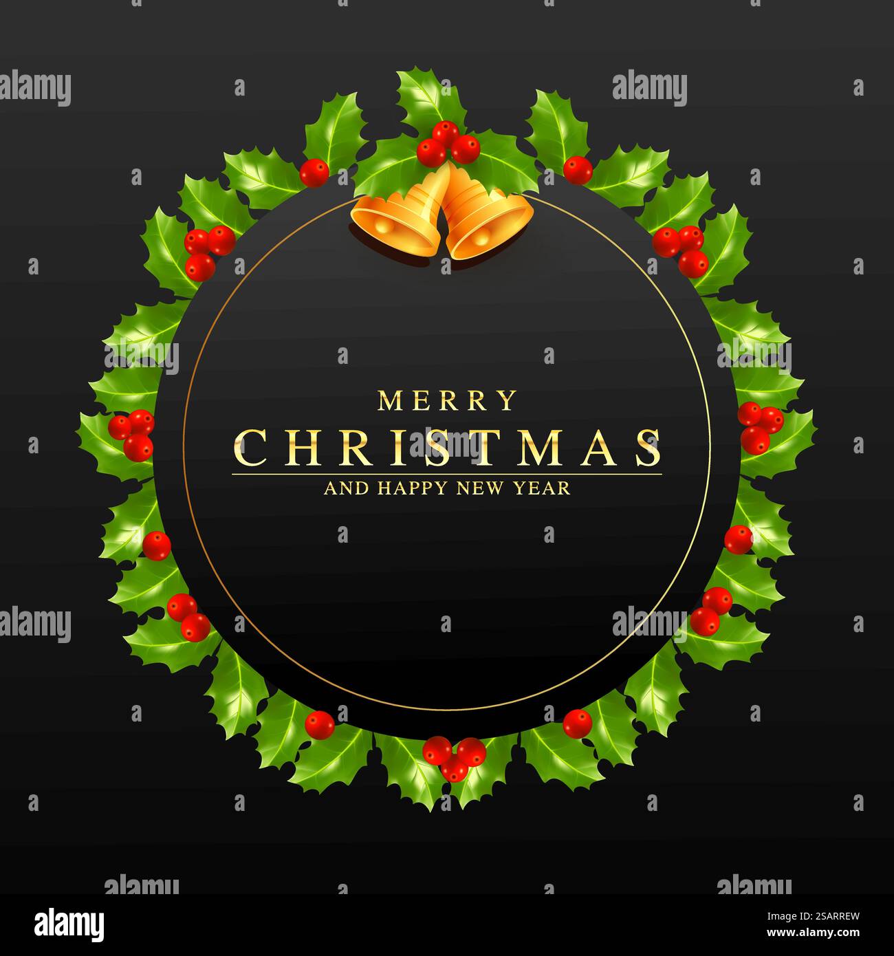 Christmas frame happy new Stock Vector Images - Alamy