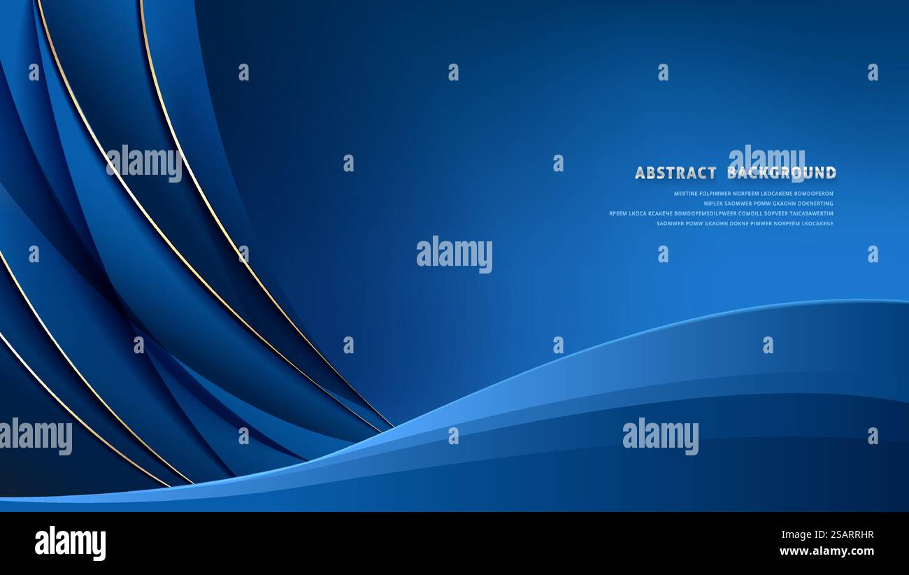 Abstract template dark blue luxury premium background with luxury ...