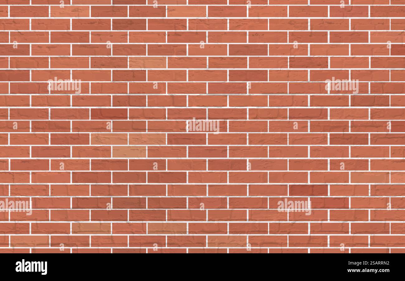Realistic Red Brick wall texture. Vintage retro Textured Background ...